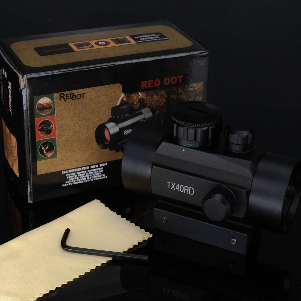 Коллиматорный прицел 1x40 RD (с подсветкой). Коллиматор для пневматики ...