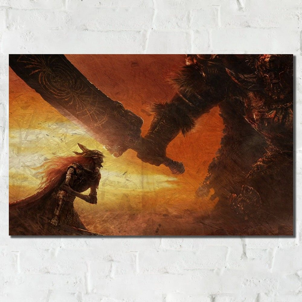 Картина интерьерная на рельефной доске ОСП Игры The Elden Ring (Элден ...