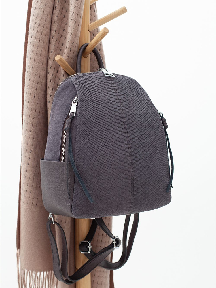 Рюкзак женский натуральная кожа замшевый NOSI SHARI купить на OZON по низкой цене (806288257)