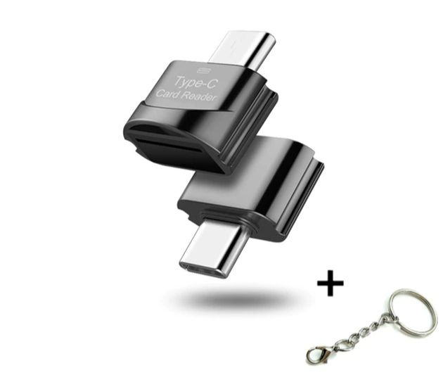 Картридер Mini Microsd Type C черный купить с доставкой по