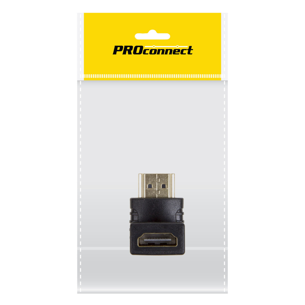 HDMI переходник адаптер разъем угловой PROconnect для телевизора, компьютера, тв приставки ...