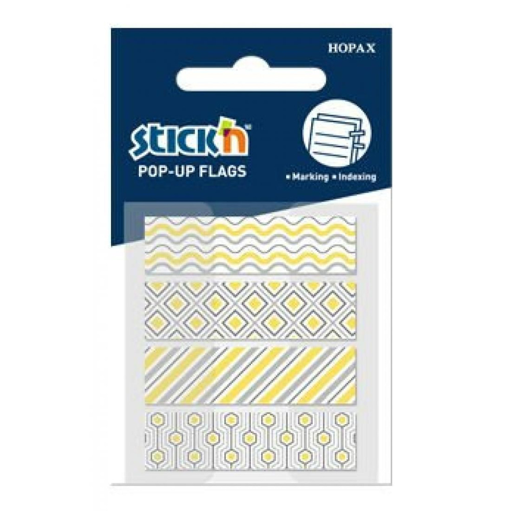 Блок клей. -закладки 45х12 80л 4цв пласт. Stickn Z-слож. 26087 Hopax ...