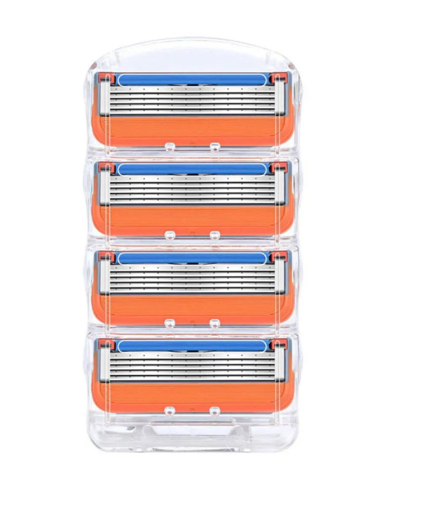 Gillette Fusion 5 Сменные кассеты для бритья мужские с 5 лезвиями (4 шт ...