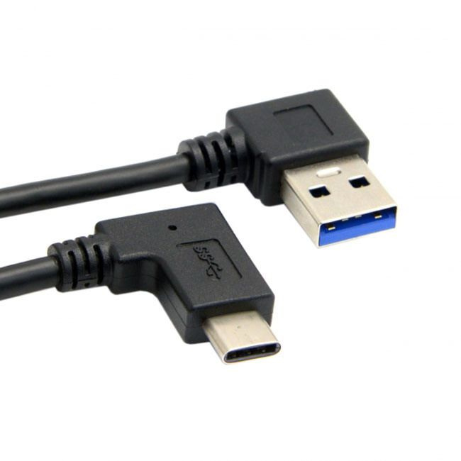 Двусторонний USB 3.1 USB-C chenyang, угловой кабель USB 3.0 под углом 90 градусов для ноутбука ...