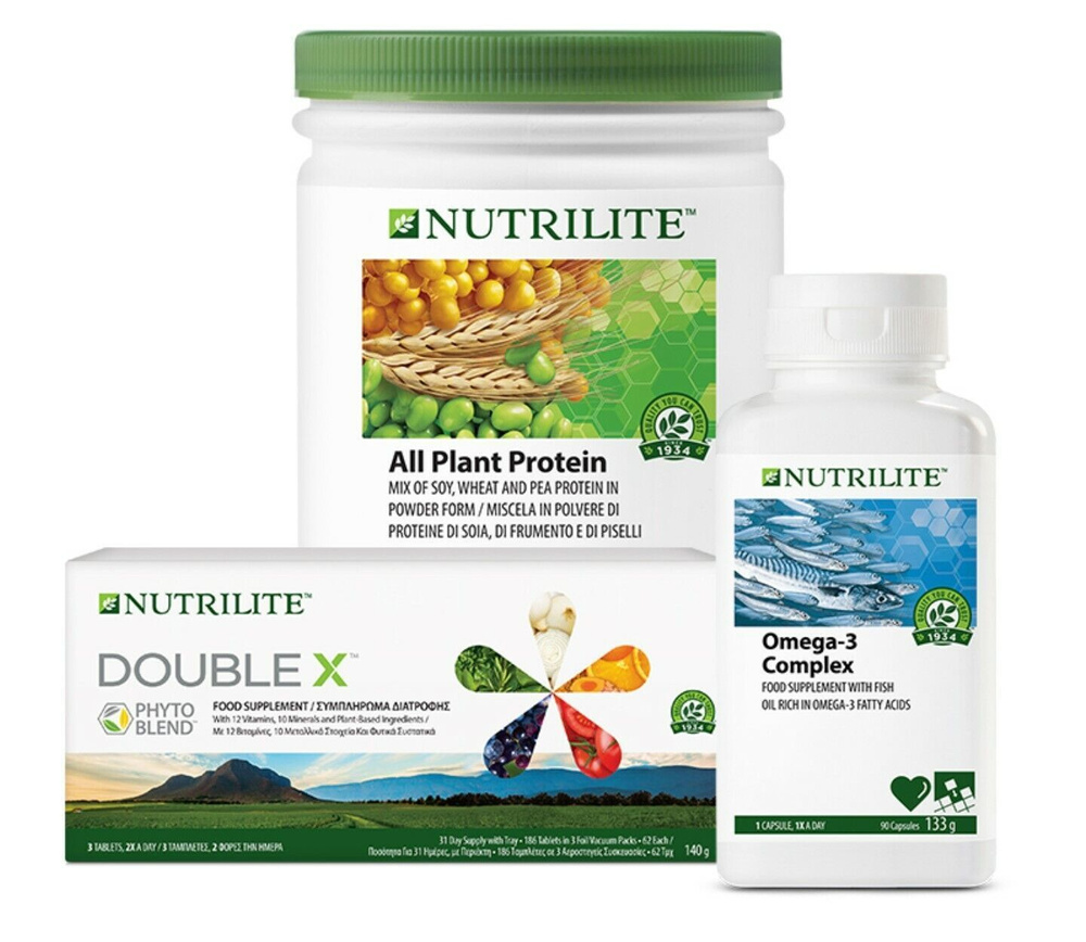 AMWAY NUTRILITE Набор Функциональное питание (Double X, Протеиновый ...