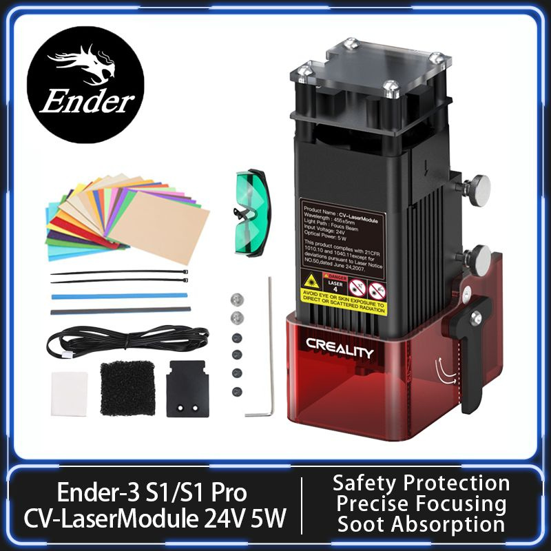 Creality CV-Laser Engraving Module 24V 5W Точная фокусировка поглощения ...