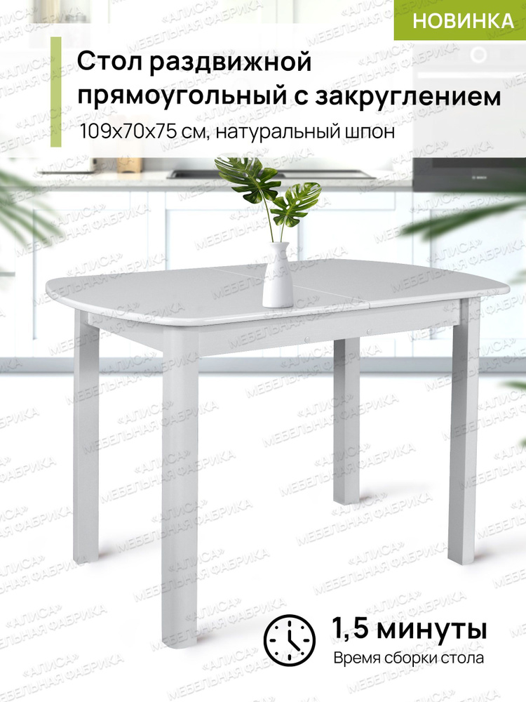 Стол обеденный Мебельная фабрика АЛИСА Раздвижной Стол кухонный ...
