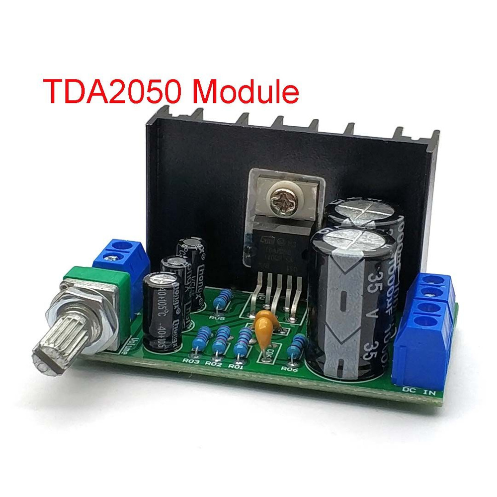 TDA2050 Моно аудио усилитель мощности модуль платы DC / AC 12-24V 5W ...