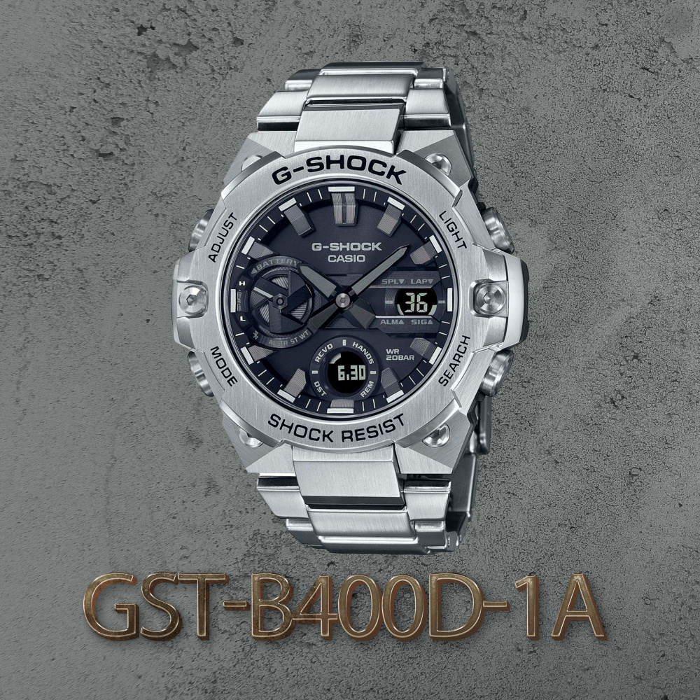 Наручные часы G-Shock GST-B400D-1AER - купить с доставкой по выгодным ...