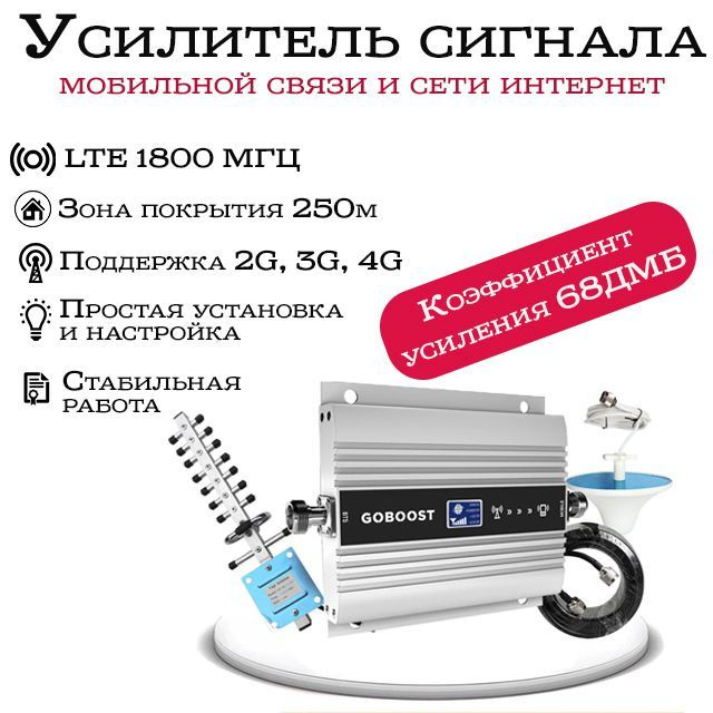 Усилитель репитер сотовой связи для телефона 4G - купить с доставкой по ...