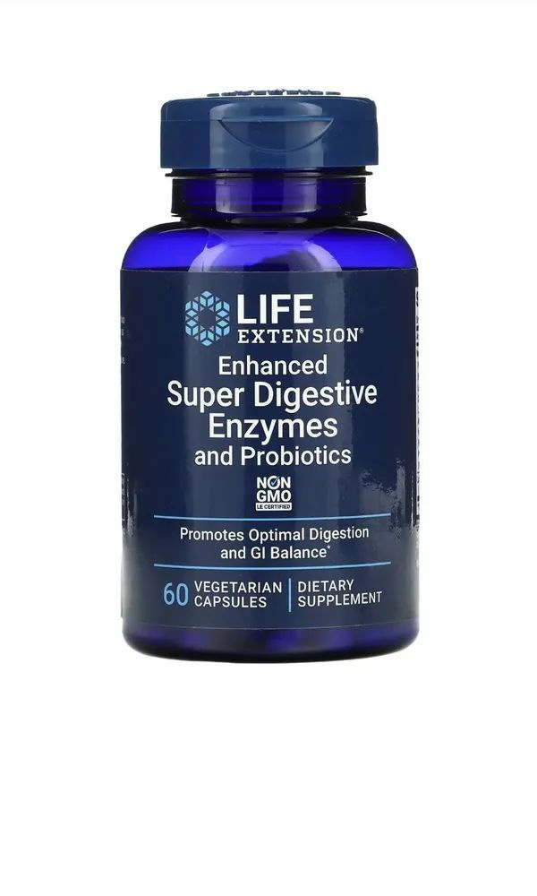 LIFE EXTENSION Enhanced Super Digestive Enzymes and Probiotics,Ферменты ...