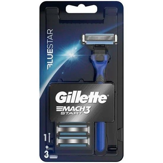 Gillette Mach 3 Start BlueStar Бритвенный станок (ручка+3 кассеты ...