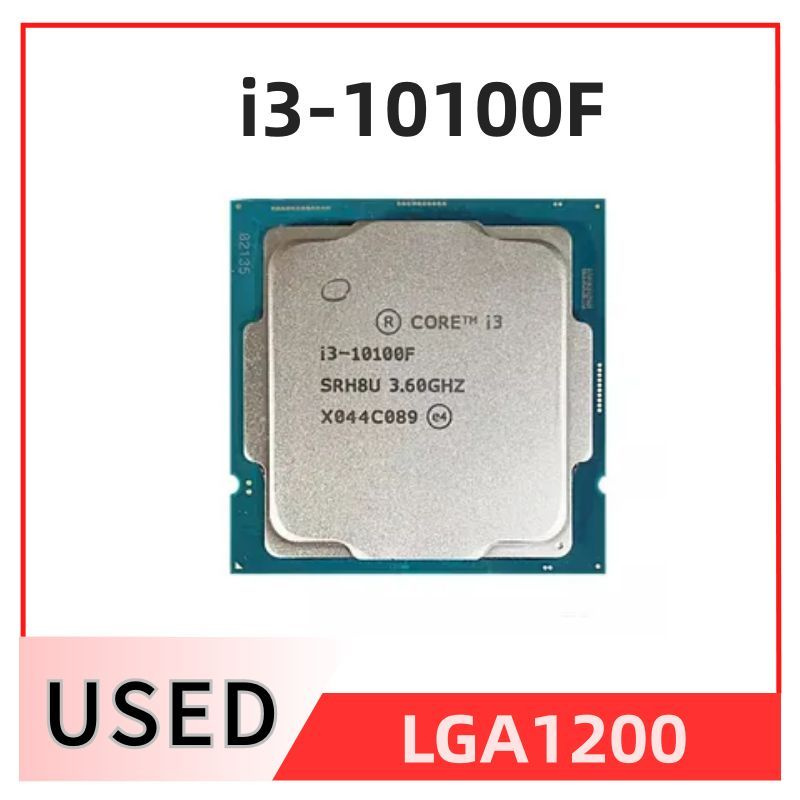 Процессор i3-10100F Core i3 10-го поколения, OEM (без кулера), 4 яд., 3 ...
