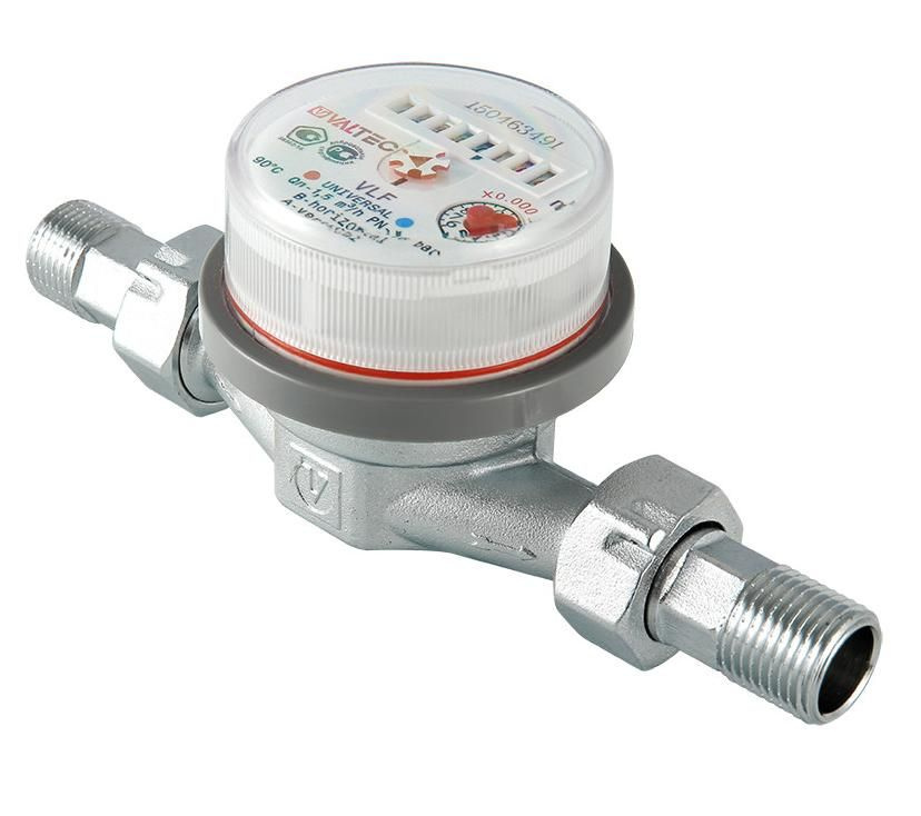 Счетчик для горячей и хол. воды Valtec VLF-15U 1/2" L-110мм Tmax-100*C ...