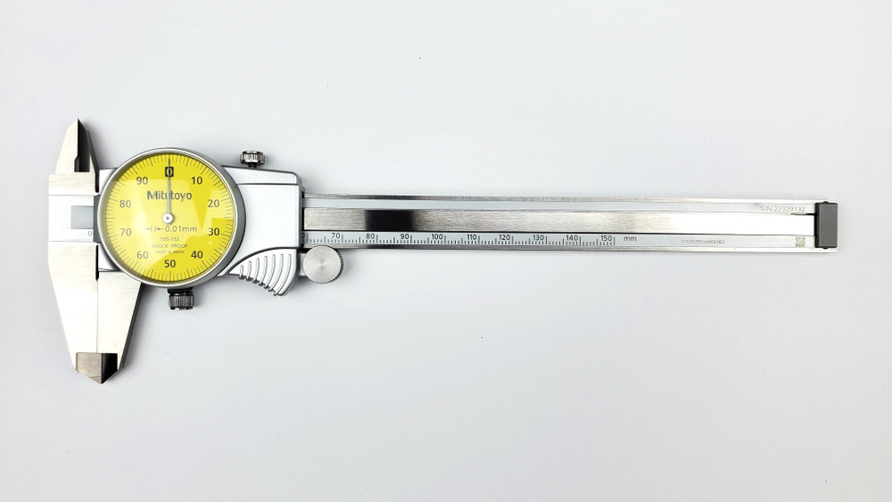 Штангенциркуль Mitutoyo (Япония) с круговой шкалой 0-150 мм 505-732. Госреестр. - купить с ...