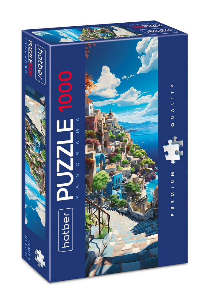 Пазлы Premium Hatber 1000 элементов А2ф 330х960мм Панорама-Санторини ...