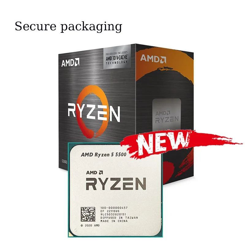 Процессор AMD Ryzen 5, BOX (с кулером), 6 яд., 3.5 ГГц купить по низкой ...