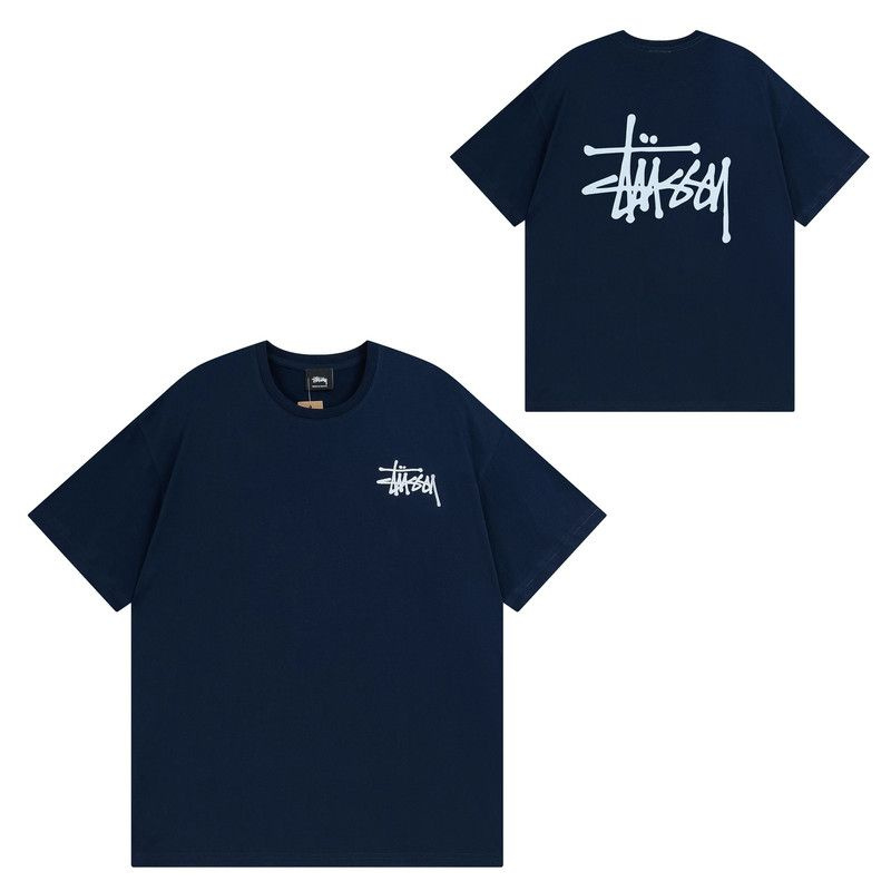 Футболка Stussy, размер 48, цвет темно-синий - купить по выгодной цене ...