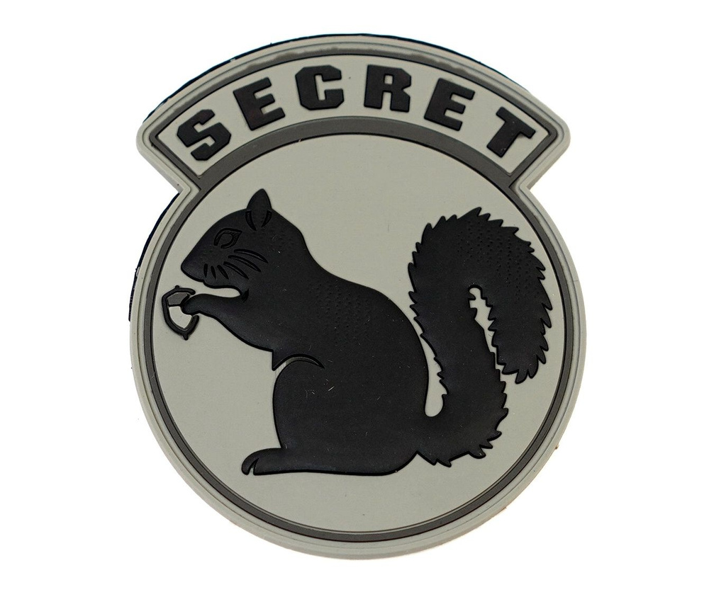 Шеврон EmersonGear PVC Secret Squirrel Patch-4 (Black/Grey) - купить с доставкой по выгодным ...