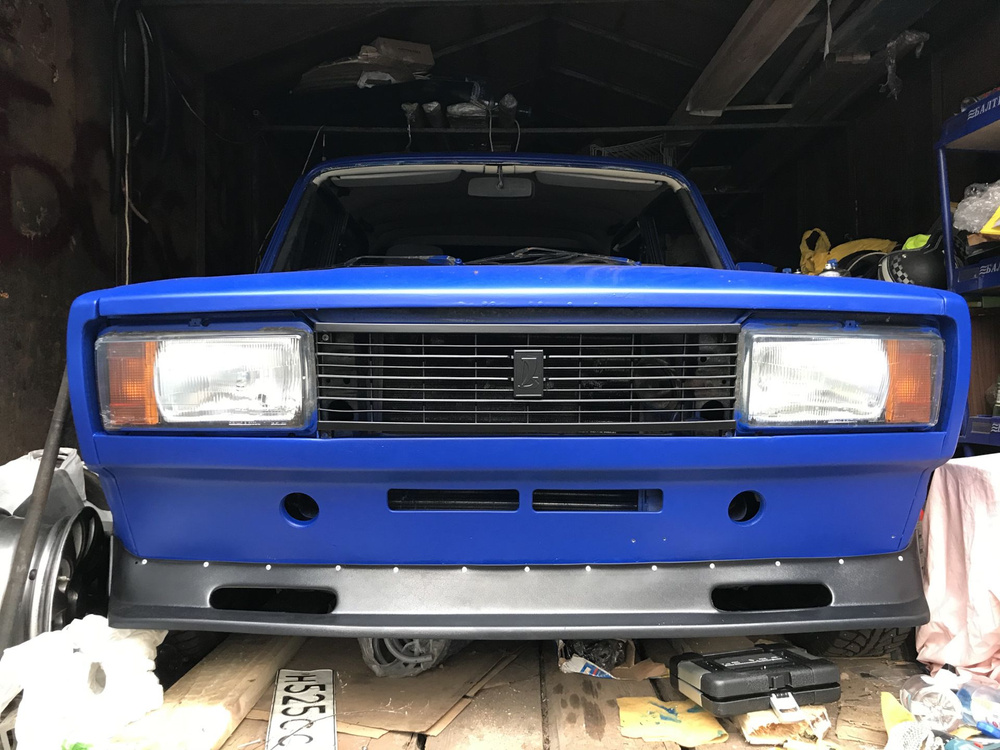 Юбка переднего бампера Вихур ВАЗ 2101, 2102, 2103, 2104, 2105, 2106, 2107 шагрень купить на OZON ...