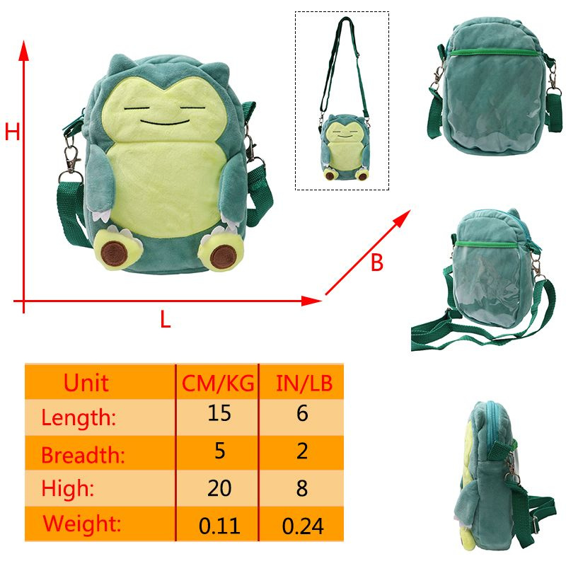 Покемон Плюшевые Мягкие игрушки кукла Pokemon / Snorlax bag 20 cm ...