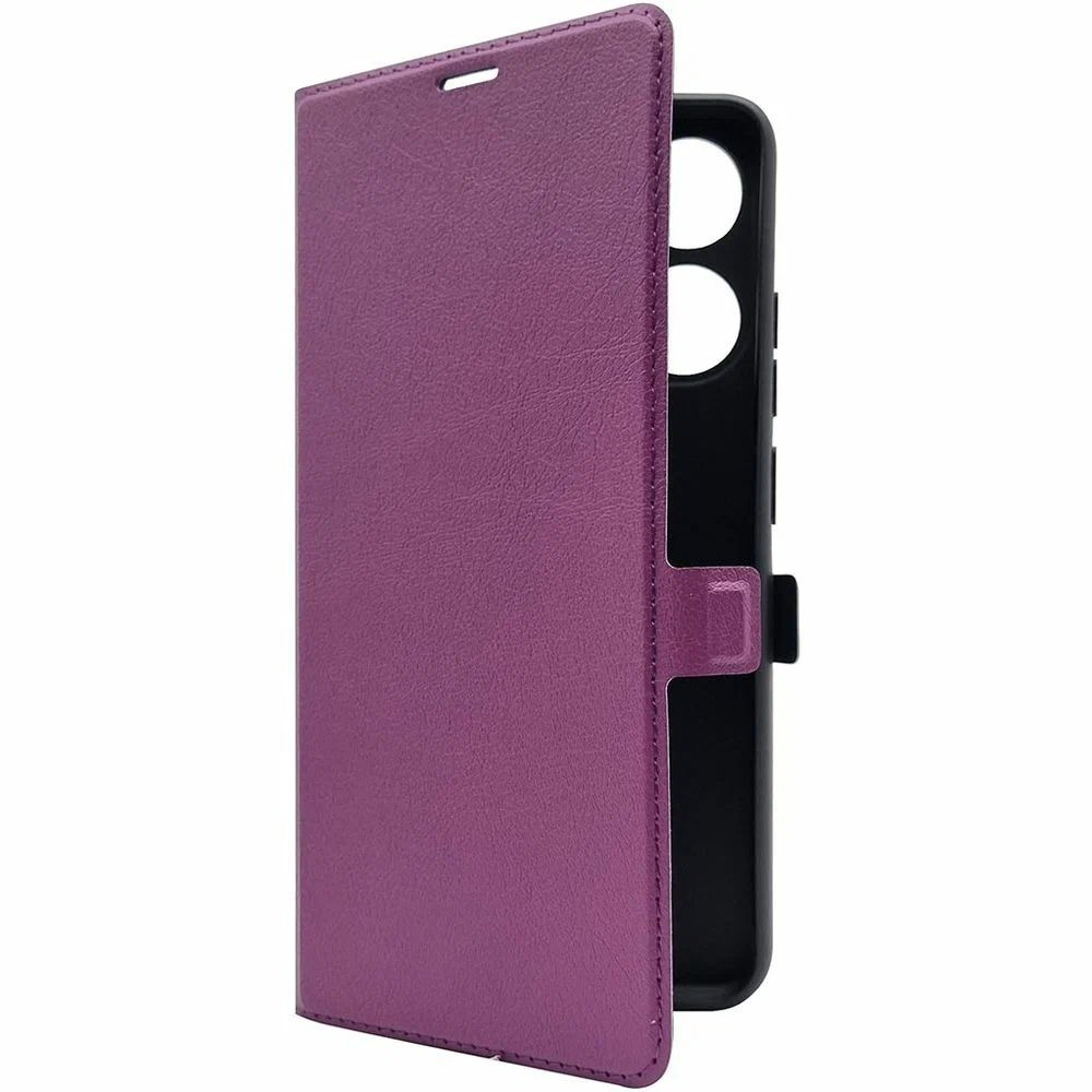 Чехол книжка Borasco Book Case для Tecno Spark 20 Pro Фиолетовый купить на Ozon по низкой цене