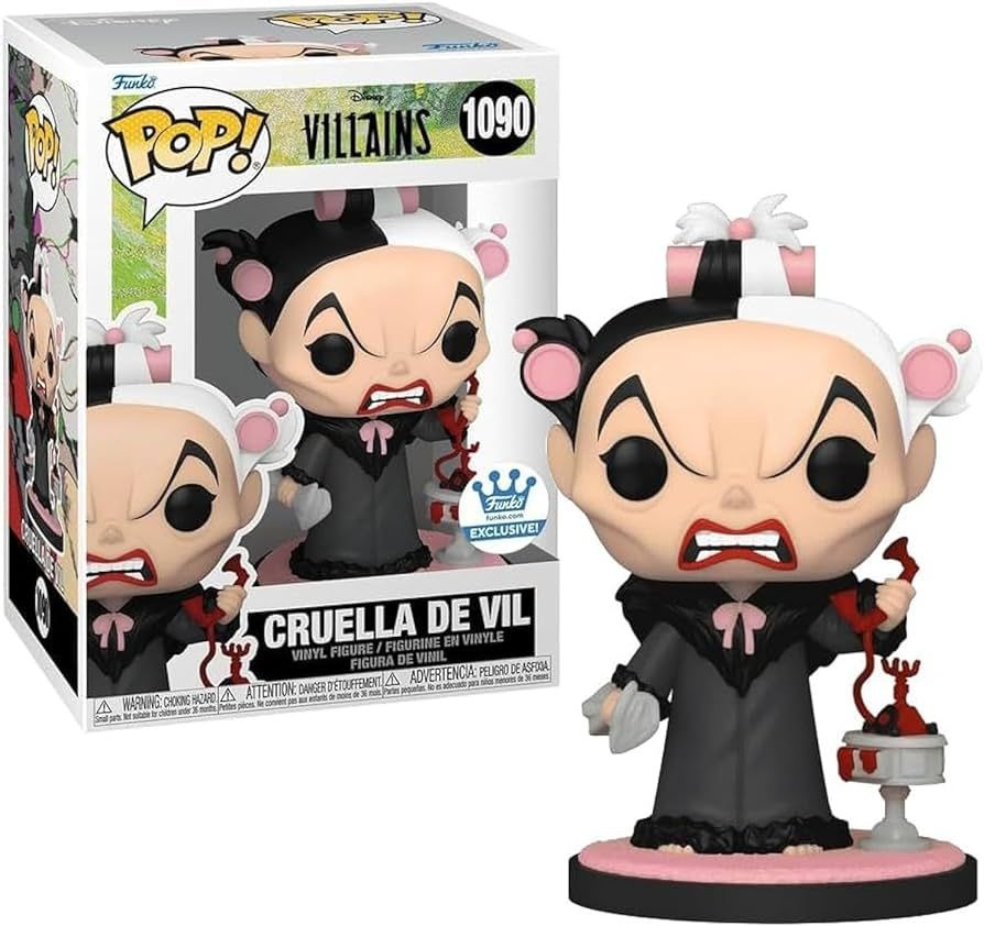 Фигурка Funko Pop! 101 Dalmatians: Cruella De Vil Holding Phone (Стикер ...