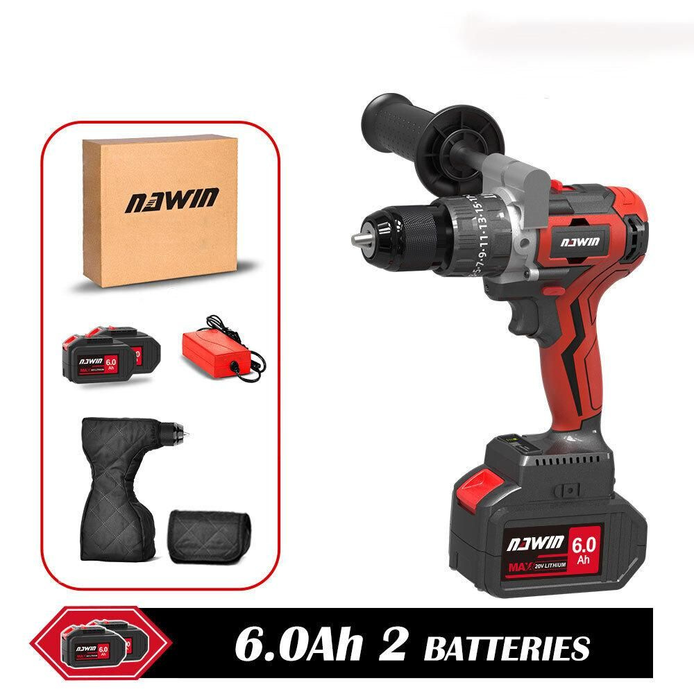 Электрический шуруповерт NAWIN 125NM Скорость холостого хода 2150 об ...