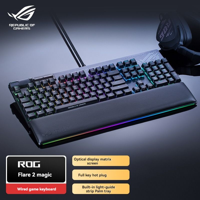 ASUS Игровая клавиатура проводная ROG Strix Flare II Animate RGB, (ROG ...