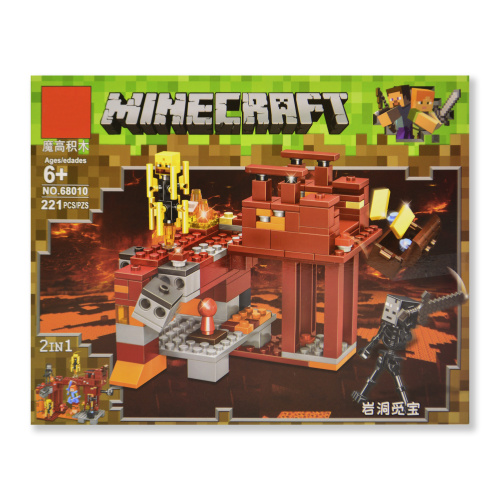 Конструктор Майнкрафт "Адское подземелье", 221 деталь / Совместим с ...