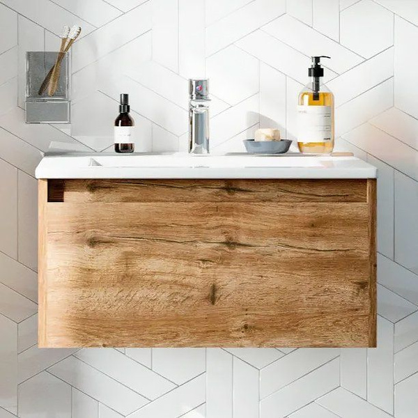 Тумба с раковиной STWORKI Карлстад 60 дуб рустикальный купить на OZON по низкой цене (1179187738)