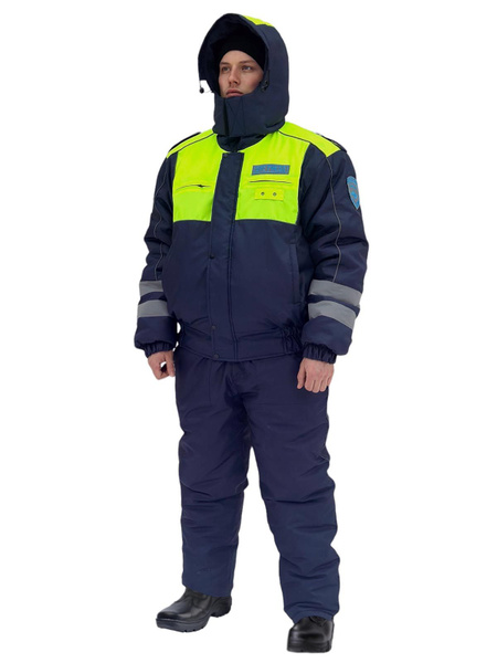 Костюм рабочий Мужской, Женский RusAtribut, размер 54 темно-синий, зеленый Полиэстер, Твил ...