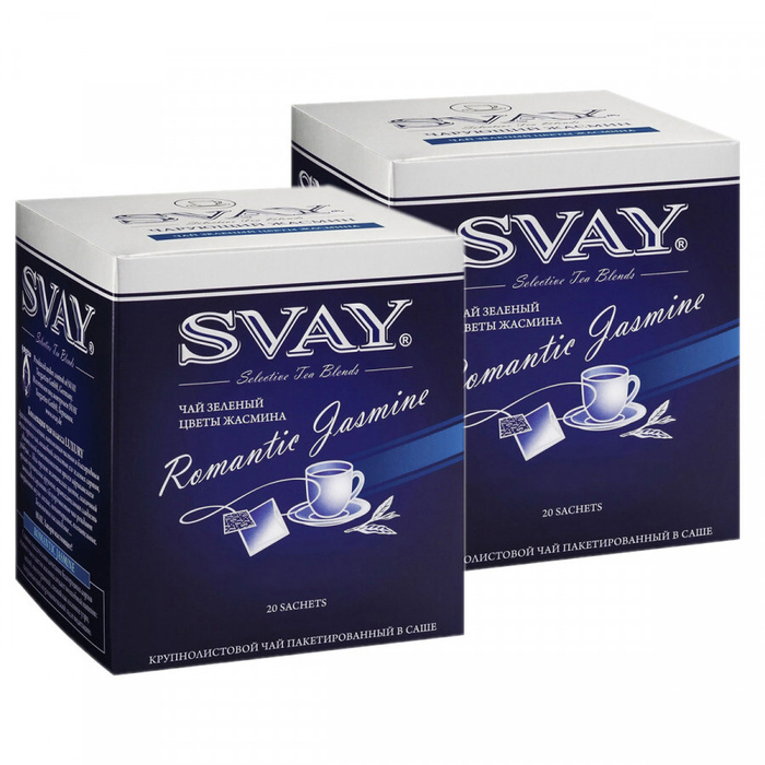 Чай в пакетиках Svay Romantic Jasmine (Чарующий жасмин), 2x20шт ...
