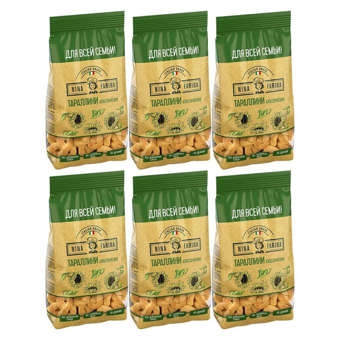 Nina Farina Тараллини классические 6 упаковки по 400 г - купить с ...