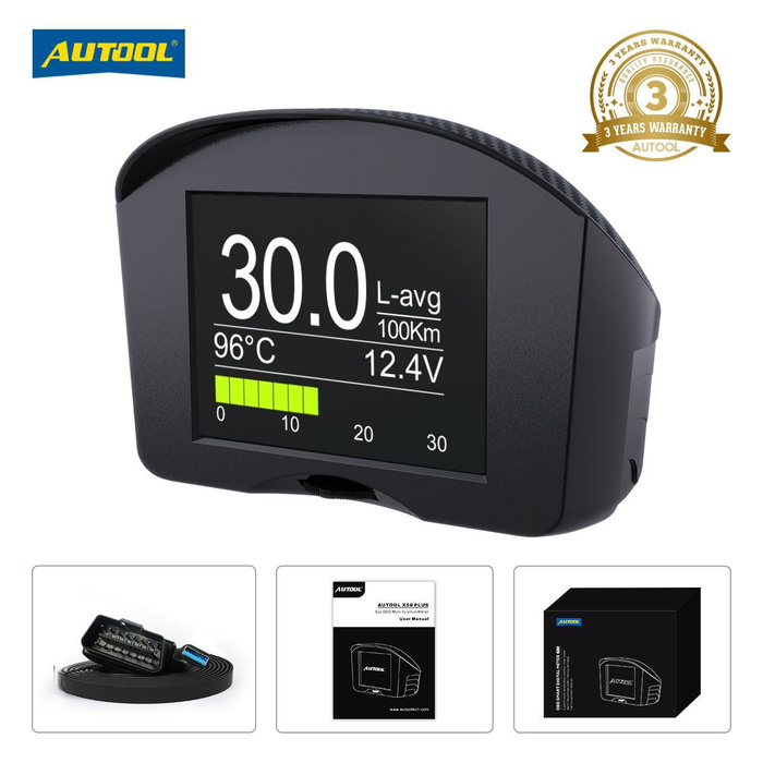 Автомобильный бортовой компьютер OBD2 AUTOOL X50 Plus HUD Meter Auto ...