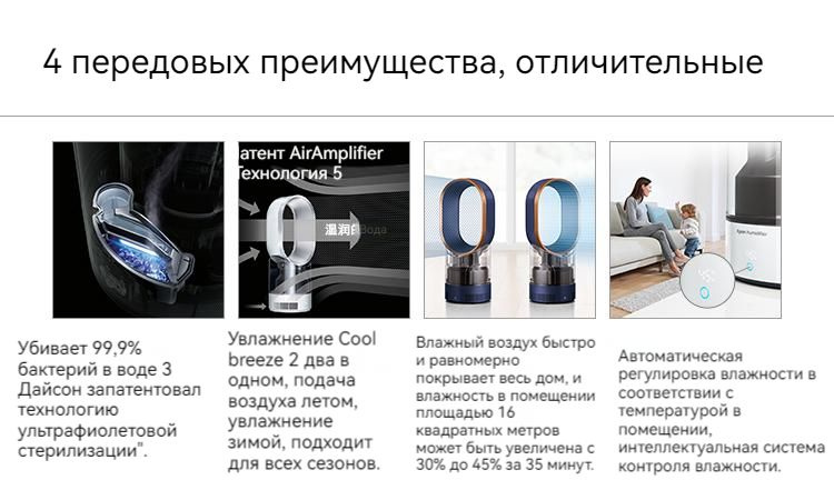 Dyson Увлажнитель воздуха DYSON AM10, синий - купить с доставкой по ...