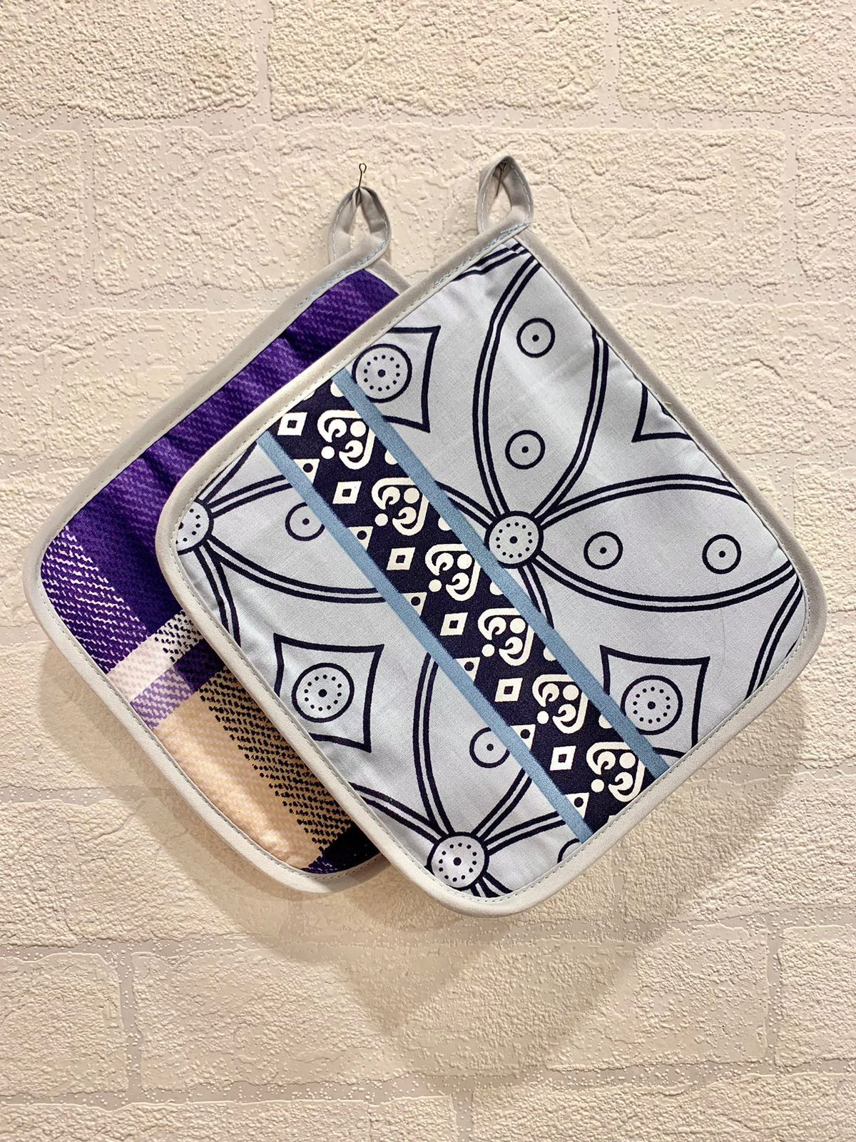 Прихватка, 18x18, розовый, пурпурный, Хлопок, Рогожка купить c ...