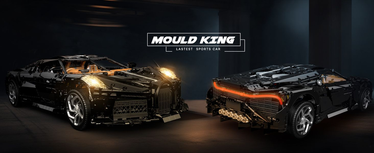 Конструктор Mould King 13163 Автомобиль Bugatti La Voiture Noire ...