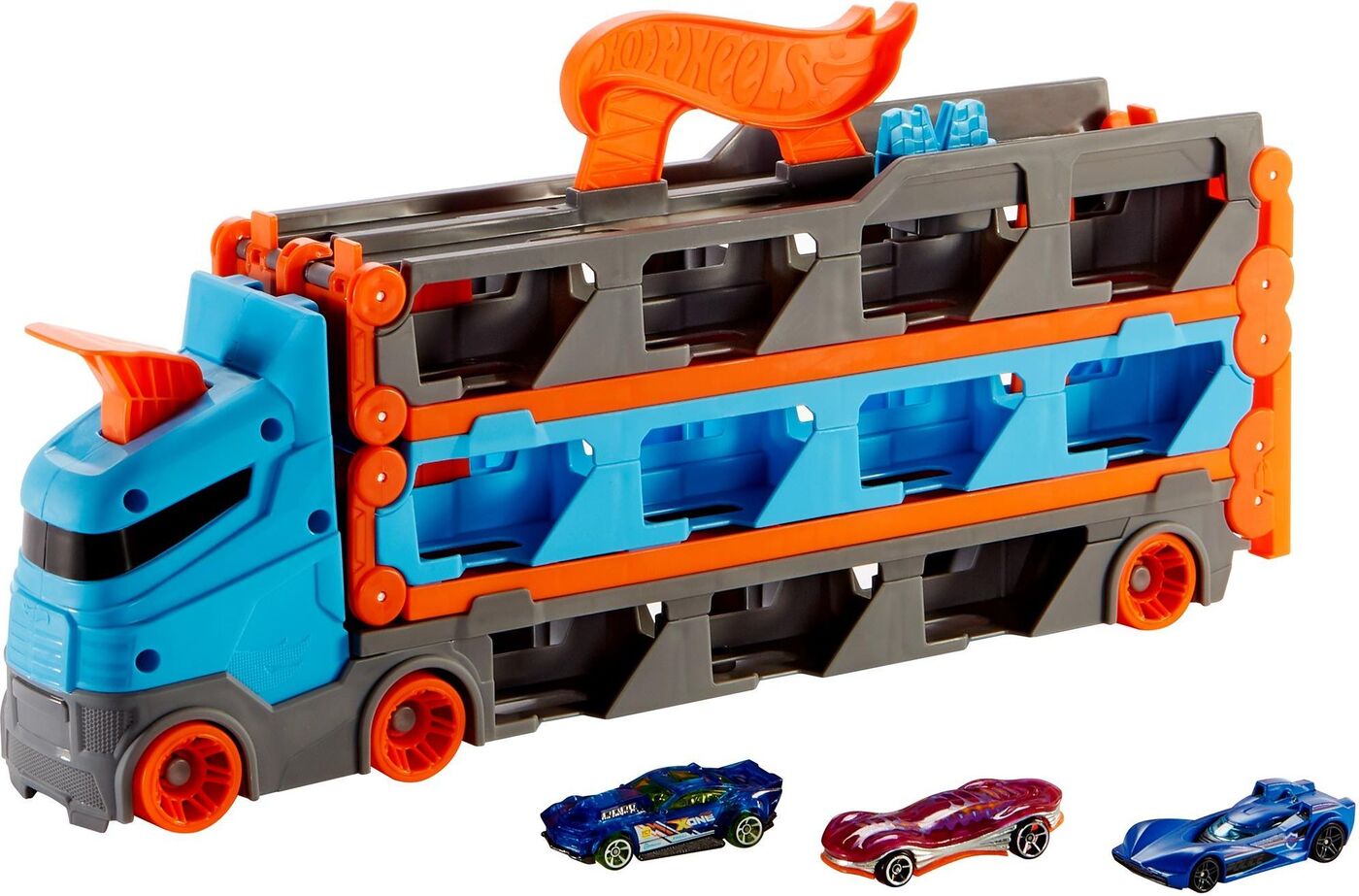 Игрушечный трек Hot Wheels Грузовик-автотрек Скоростная автотрасса ...
