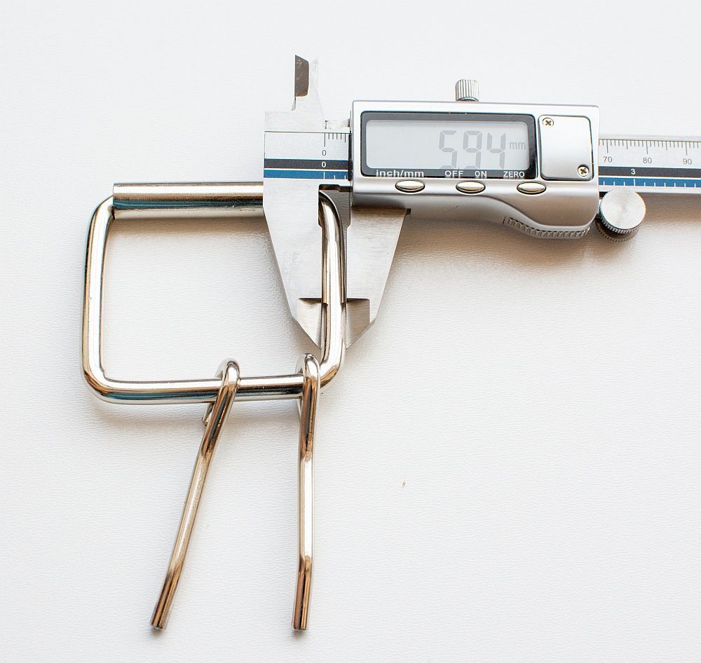 Пряжка стальная 50мм 10шт проволочная двухшпеньковая для ошейника сумки ...