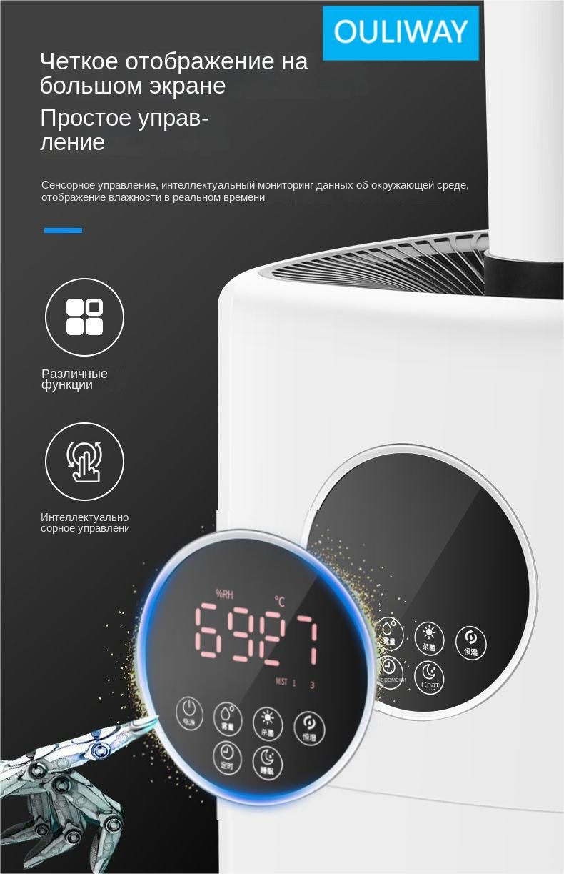 Увлажнитель воздуха JSQ-001-3, белый - купить с доставкой по выгодным ...