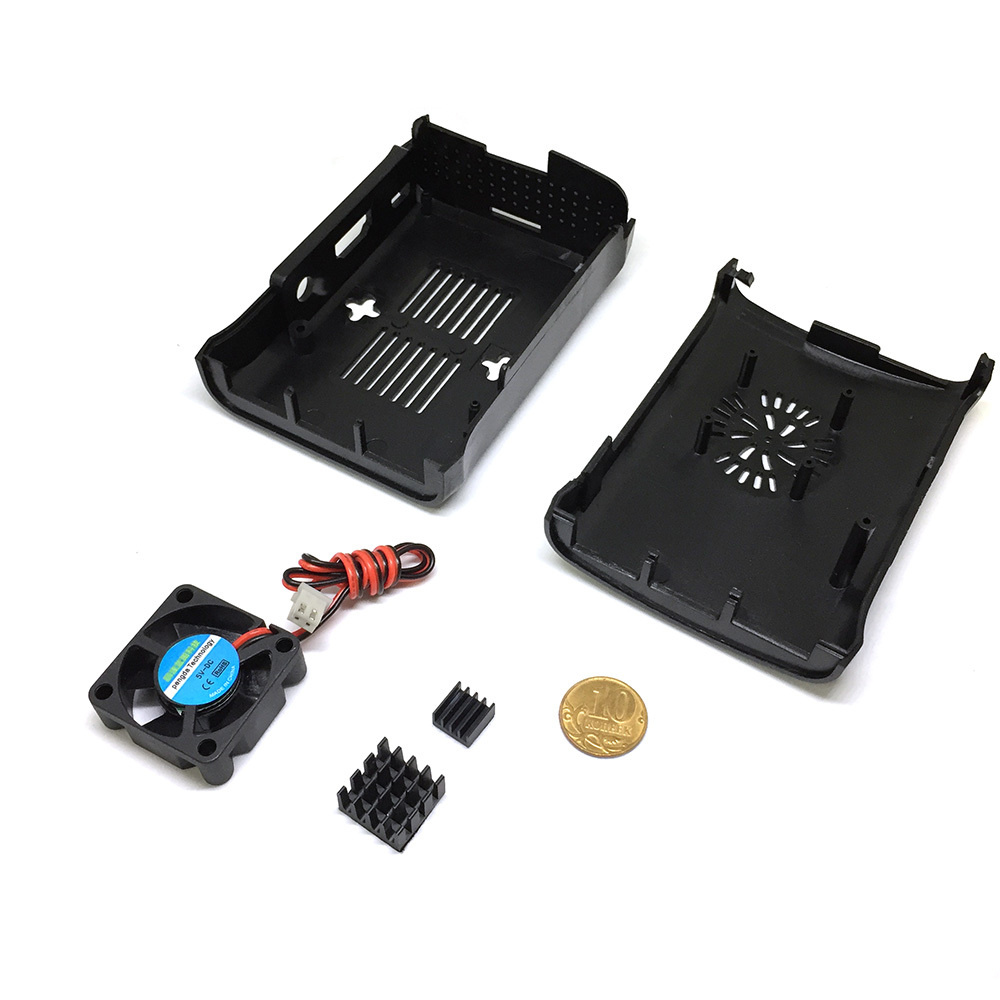 Raspberry Pi Компьютерный корпус для микрокомпьютеров Raspberry Pi 3 с вентилятором и