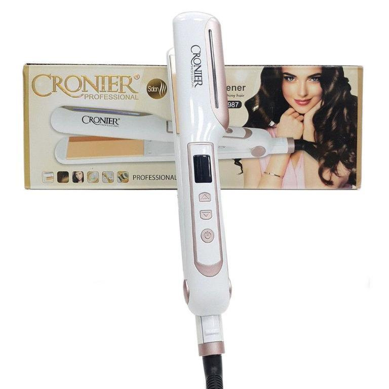 Выпрямитель для волос CRONIER Hair Straightener CR-987 ,светло-розовый, белый - купить с ...