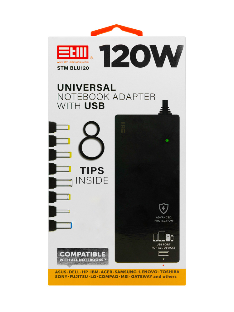 Универсальный блок питания, зарядка, адаптер для ноутбука, STM BLU120 ...