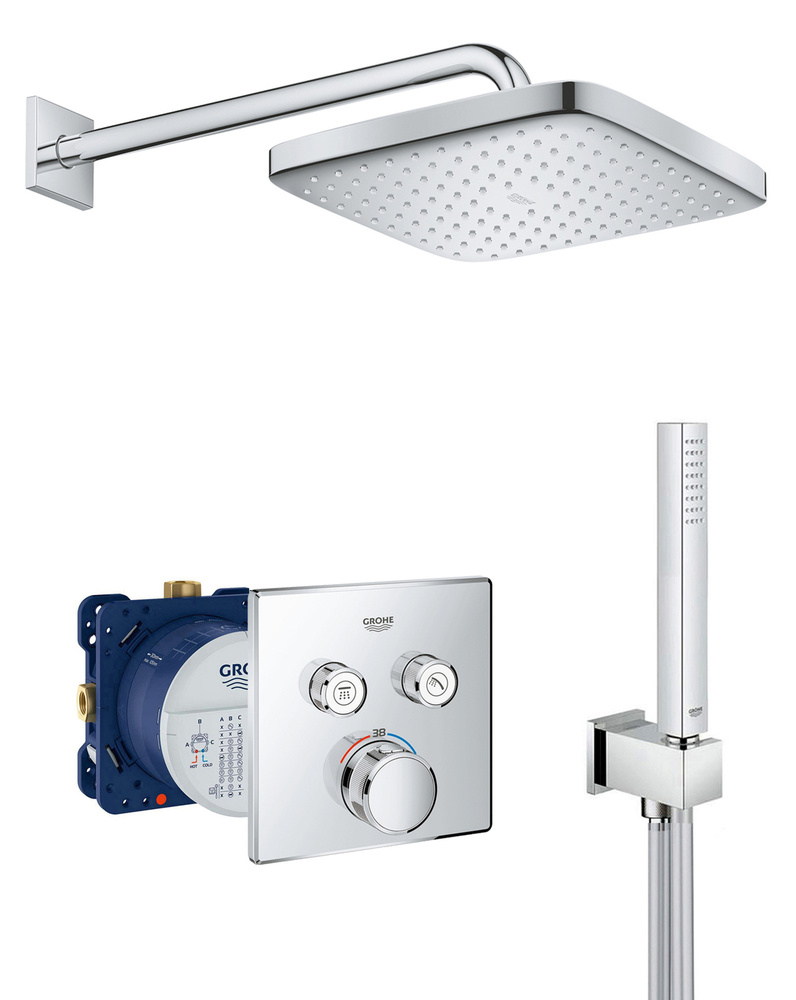 Встраиваемый смеситель GROHE SmartControl Professional 250 Cube ABS ...