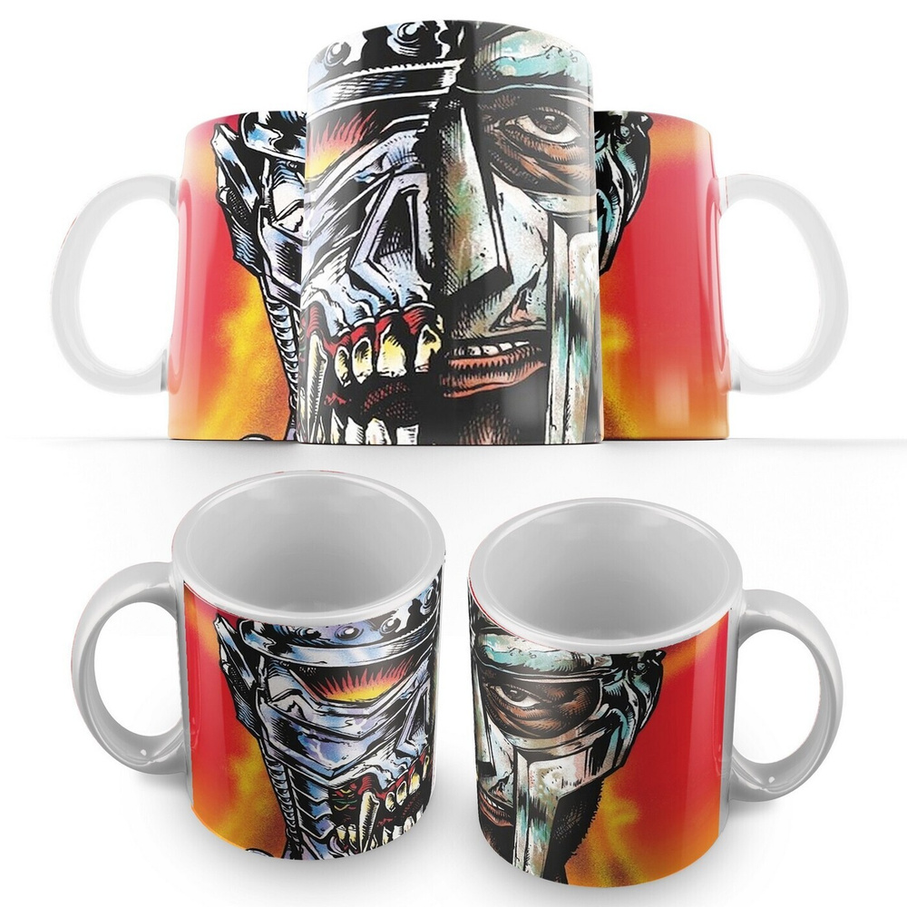 Кружка "MF DOOM(рэперская, 2Pac, The Notorious B.I.G., Snoop Dogg, N.W ...