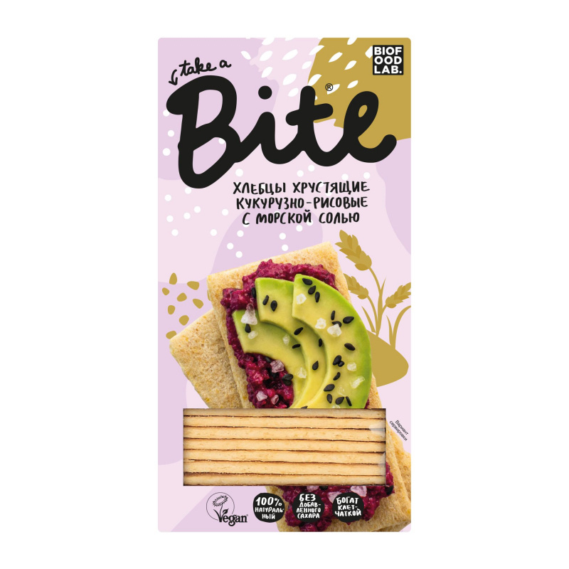 Bite/ Хлебцы Кукурузно-рисовые с морской солью, 150 г купить на OZON по ...