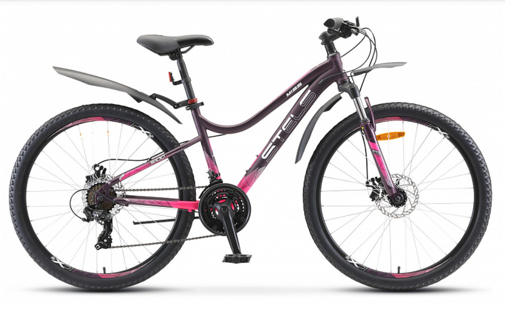 Велосипед STELS Miss-5100 MD 26" 15" Светло-пурпурный, Двухколёсный ...