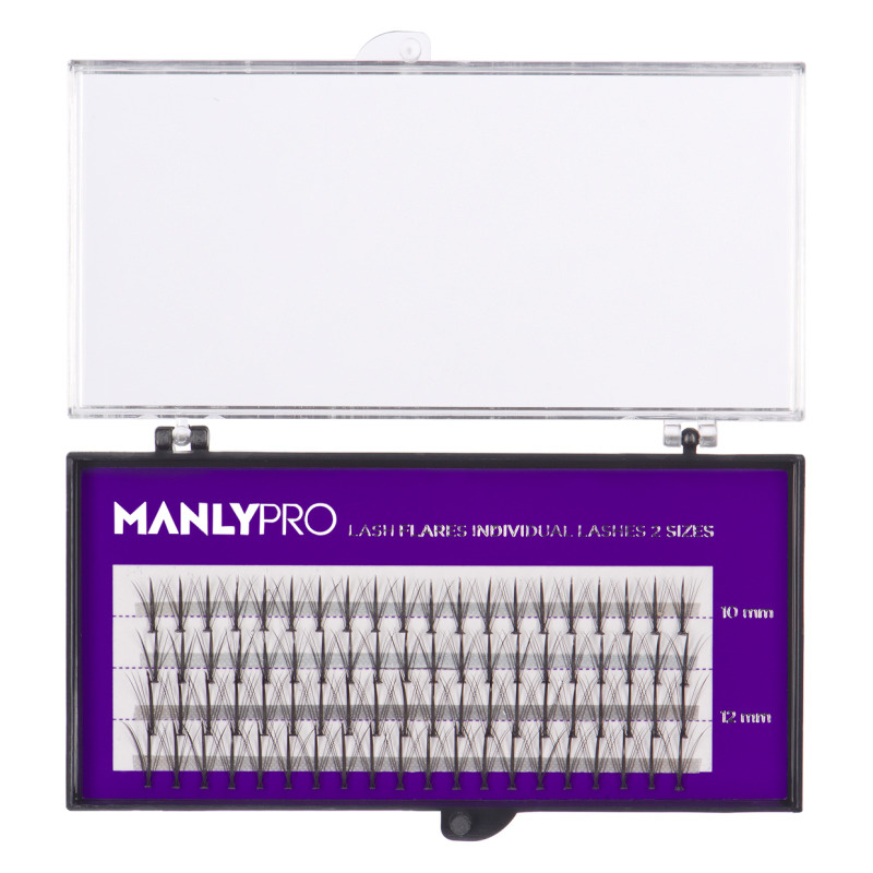 MANLY PRO Накладные ресницы пучки, шелк 10, 12 мм купить на OZON по низкой цене (578213231)