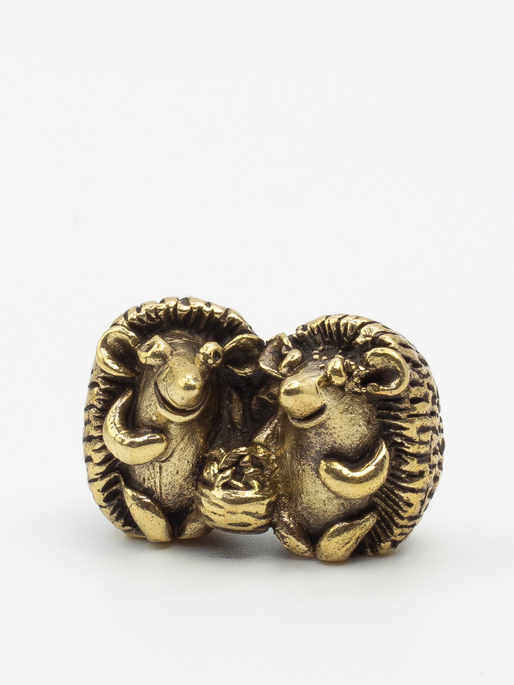 Сувенир Медведик Арт статуэтка Два ежика бронза зодиак фигурка вес 42 г купить Сувенир по